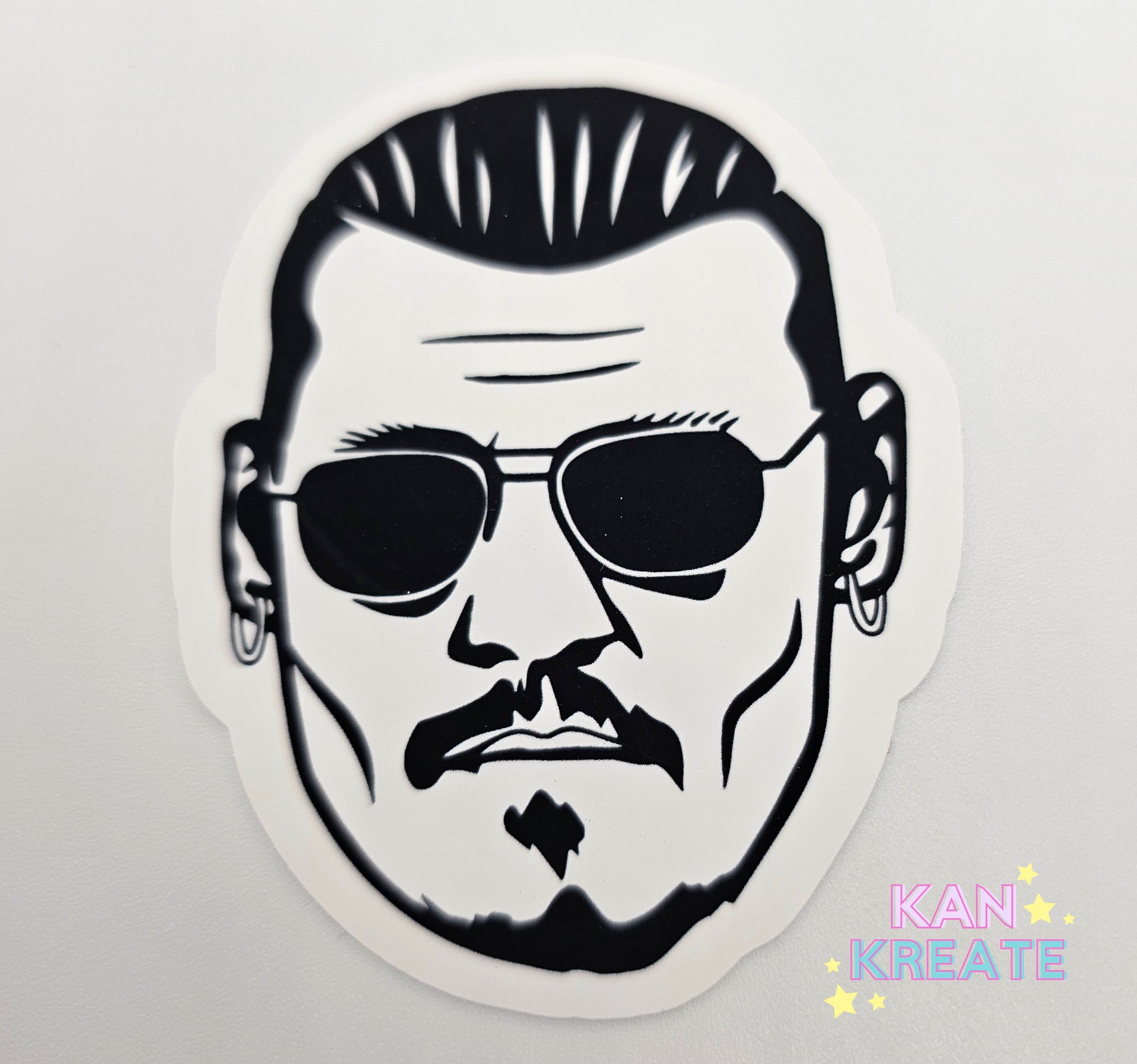 Johnny Depp Face Stickers | KAN Kreate